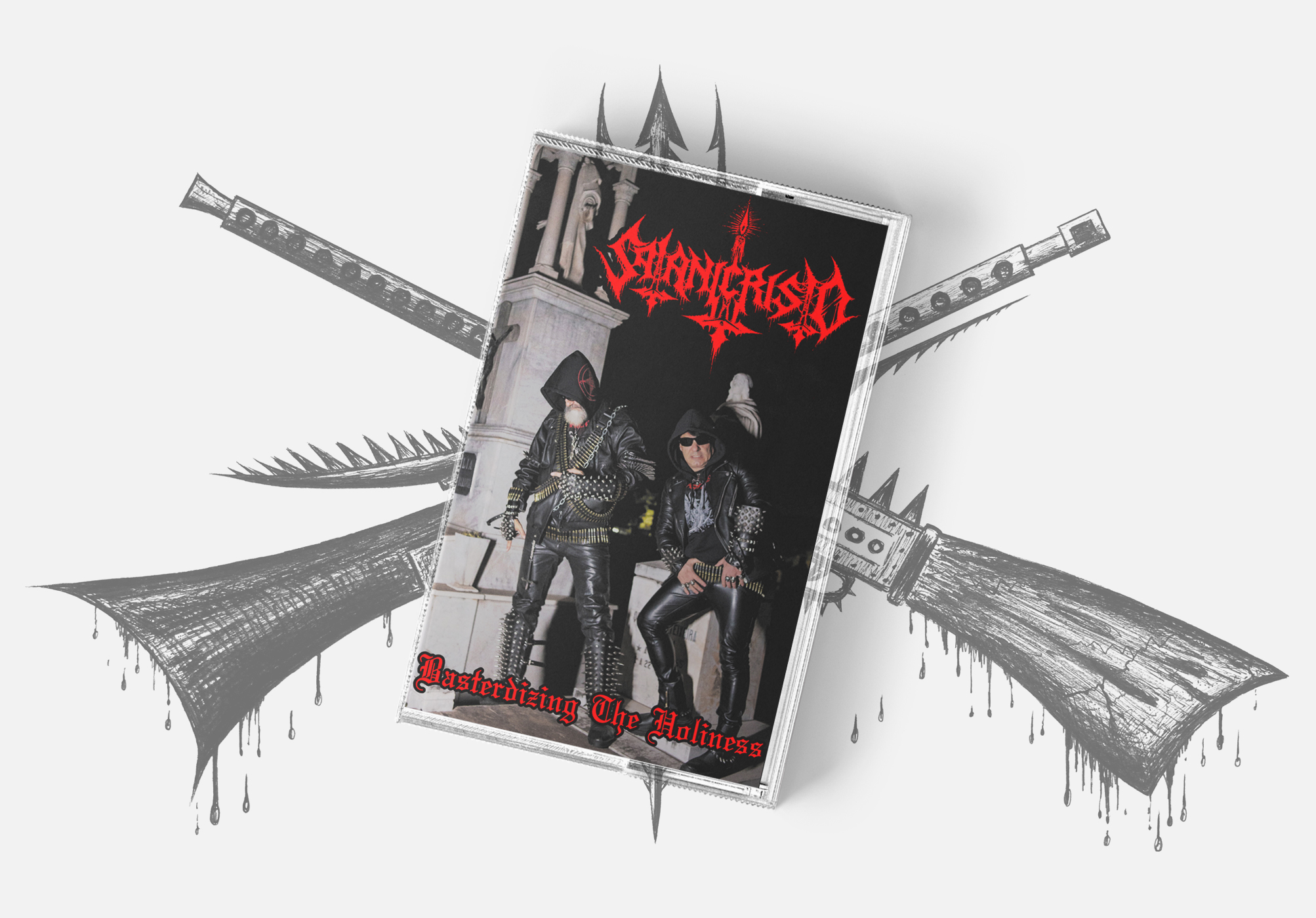 Satanicristo - "Bastardizing The Holiness" Tape - WolfKult Religion